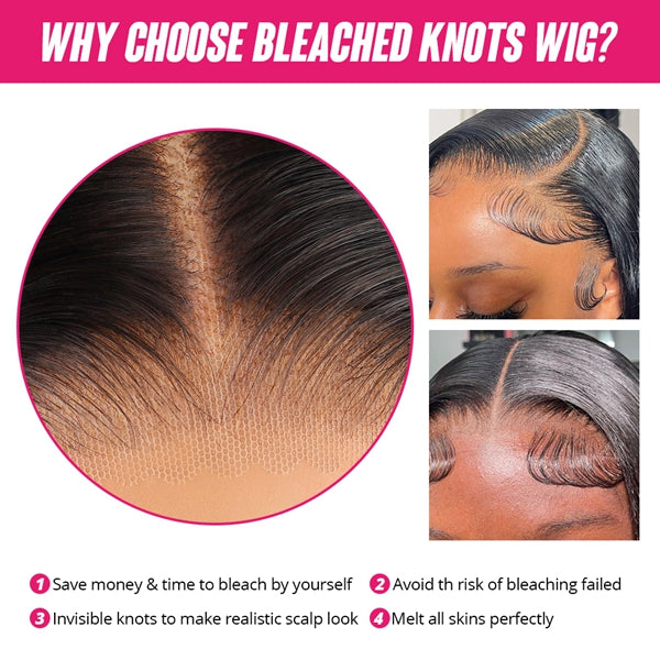 13x4 HD Lace Front Wigs Human Hair Body Wave Wear Go Glueless Pre ...