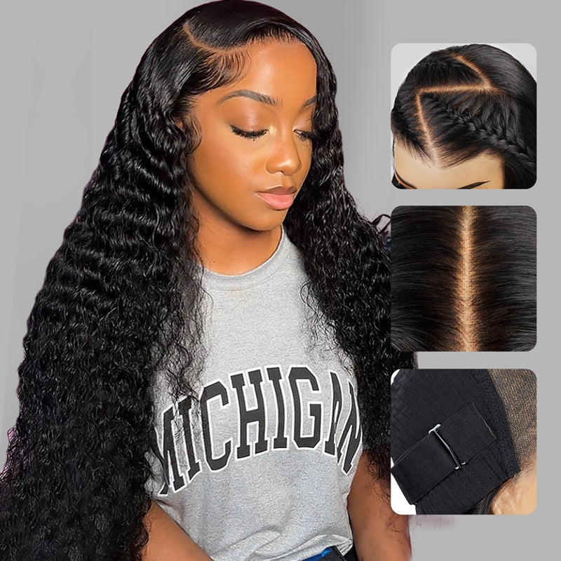 7x6 HD Lace Front Wig - 250% PartingMax Glueless Deep Wave Human Hair ...
