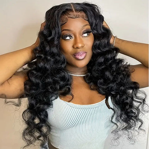 Lolly Bogo Free 20 / 24 /30 inch Long Glueless Wigs 5x5 HD Lace Loose ...