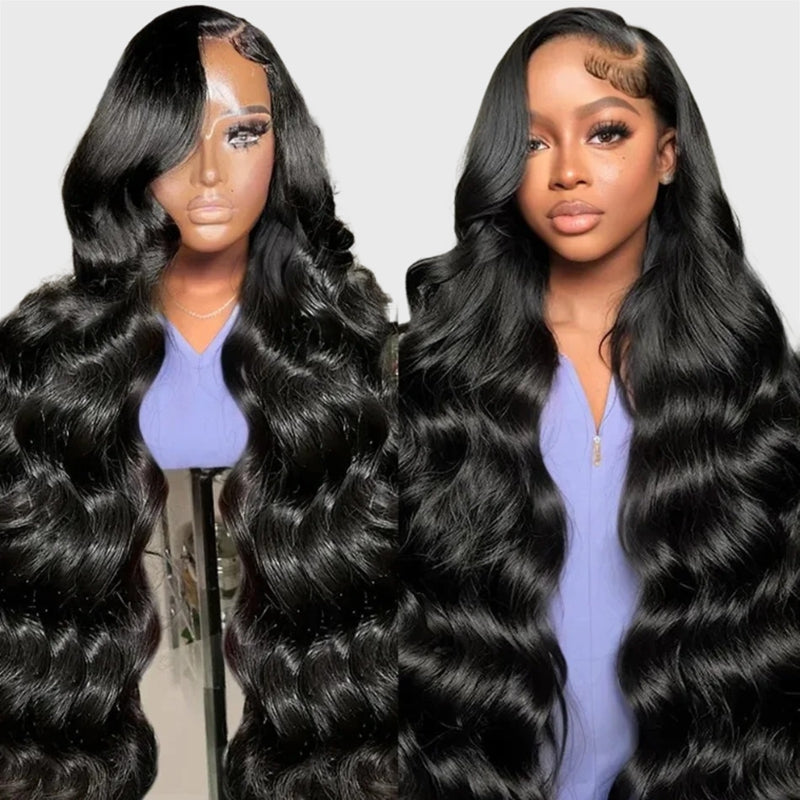 13x6 HD Transparent Lace Front Body Wave Wigs Glueless Ready to Wear ...