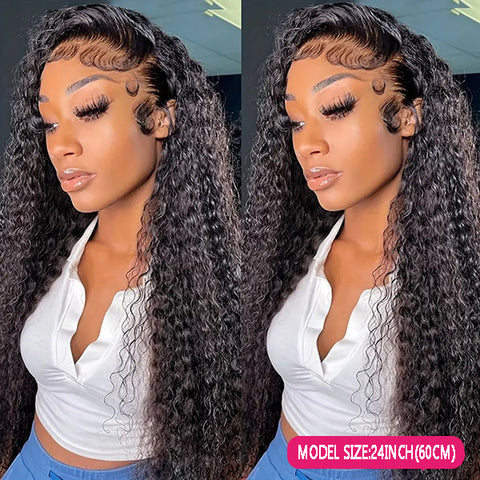 Lolly 13x4 Lace Front Wigs Wear Go Curly Human Hair Wigs 13x6 HD ...