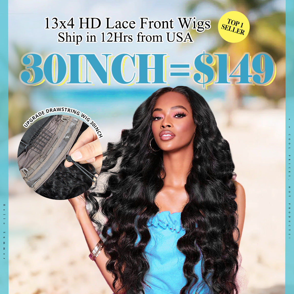 30 inch 149 |13x4 HD Full Lace Front Wigs Drawstring Frontal Wig Pre ...