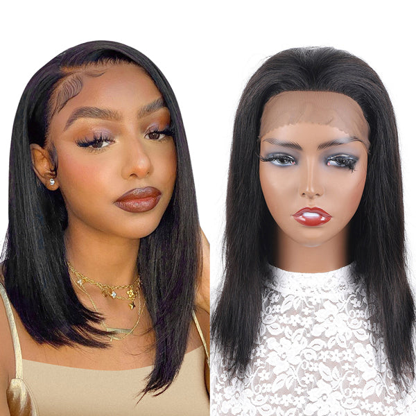 16 Inch Straight Hair Wig 13x2 Lace Front Wigs Human Hair Wigs – LollyHair