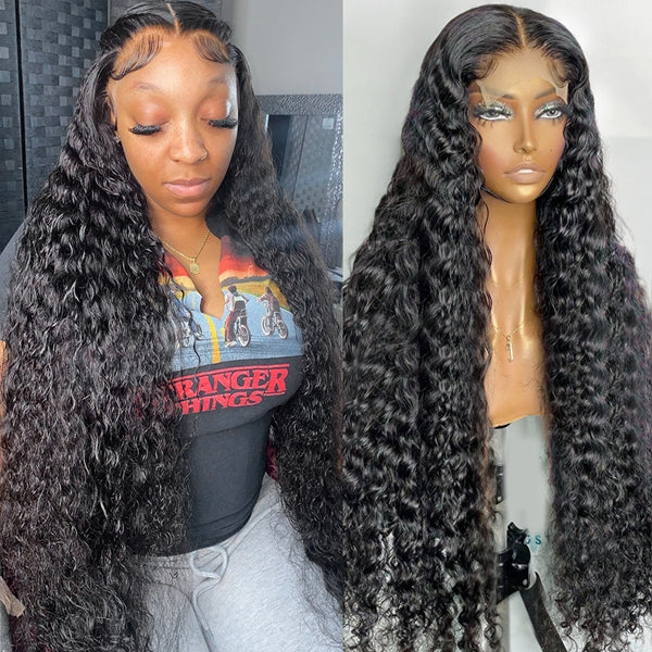40 Inch Deep Wave Glueless Wigs 4x4 5x5 Ready to Wear Glueless Human H ...