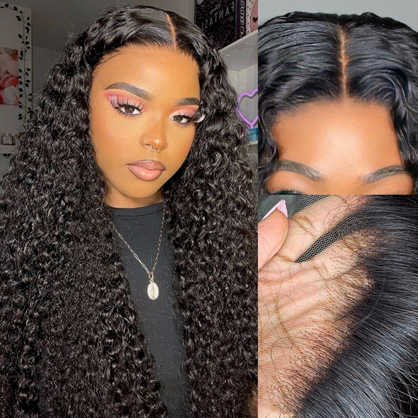 Undetectable HD Lace Front Wigs Curly 13x4 Lace Front Human Hair Wigs ...